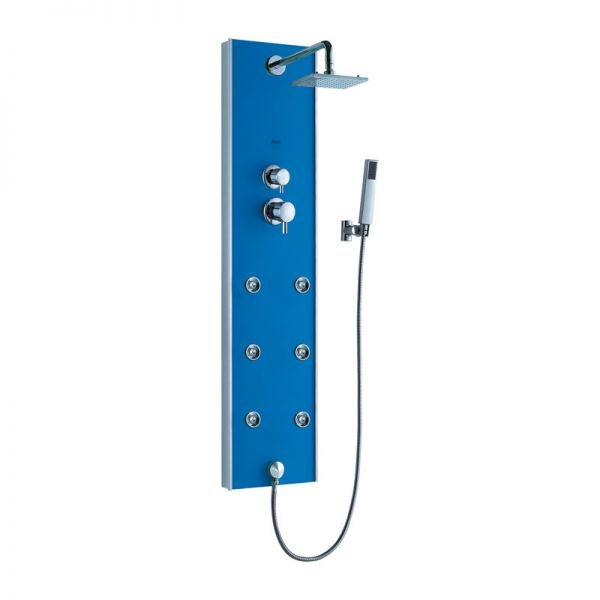 Panel con ducha e hidromasaje vertical FC-612 BLUE